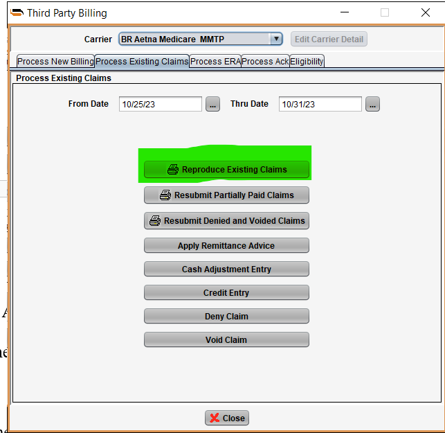 Resubmission; Walk-through - Revenue Cycle Management